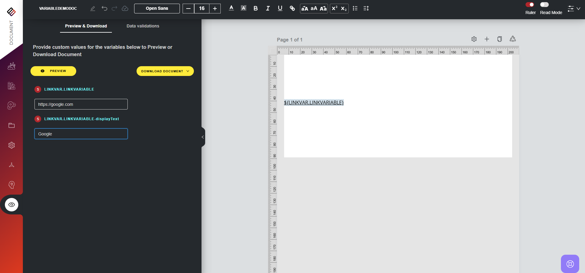 What are Link Variables and How to use them?